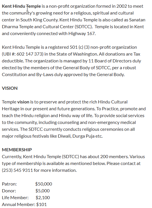 About - Kent Hindu Temple