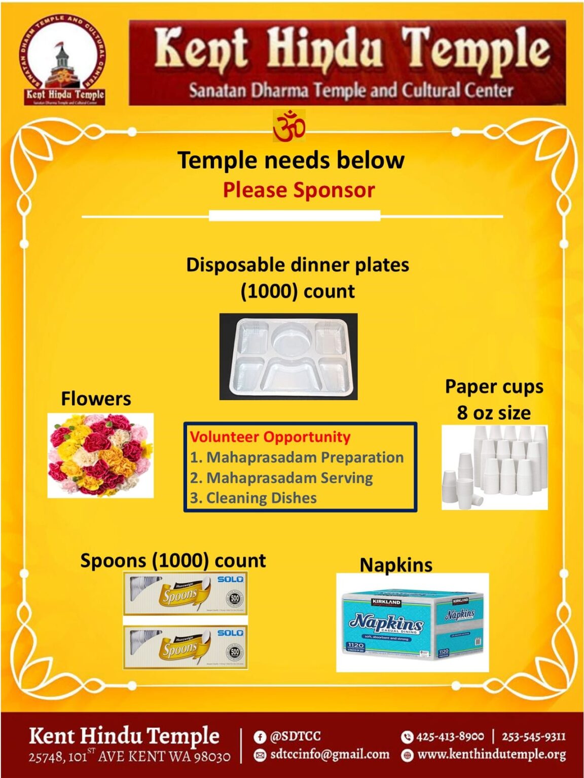 Events - Kent Hindu Temple